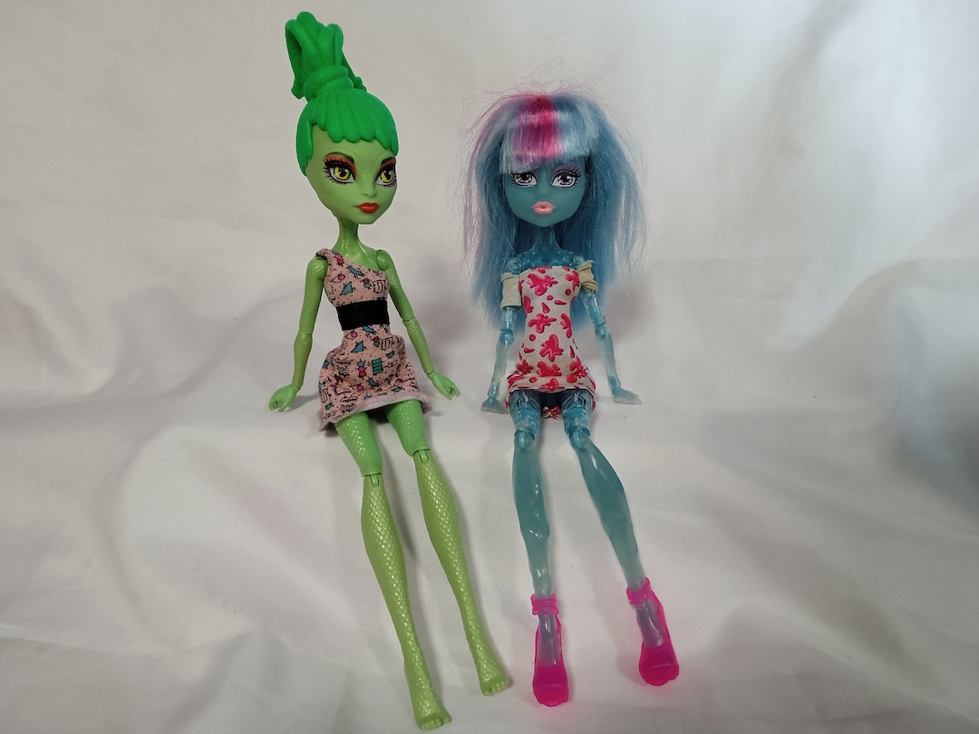 Monster High Mattel Ice and Blob Girls Create a Monster Set Collectible ...