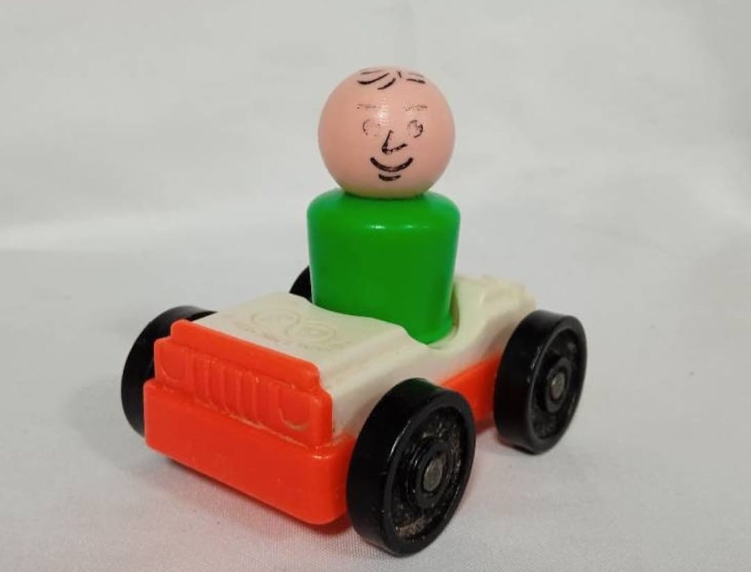 Fisher Price Little People "dad With Car" Original Vintage Collection ...