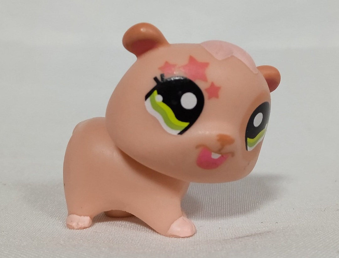 Littlest Petshop Hasbro Figure #1341 Hamster Collectible Toy Retro ...