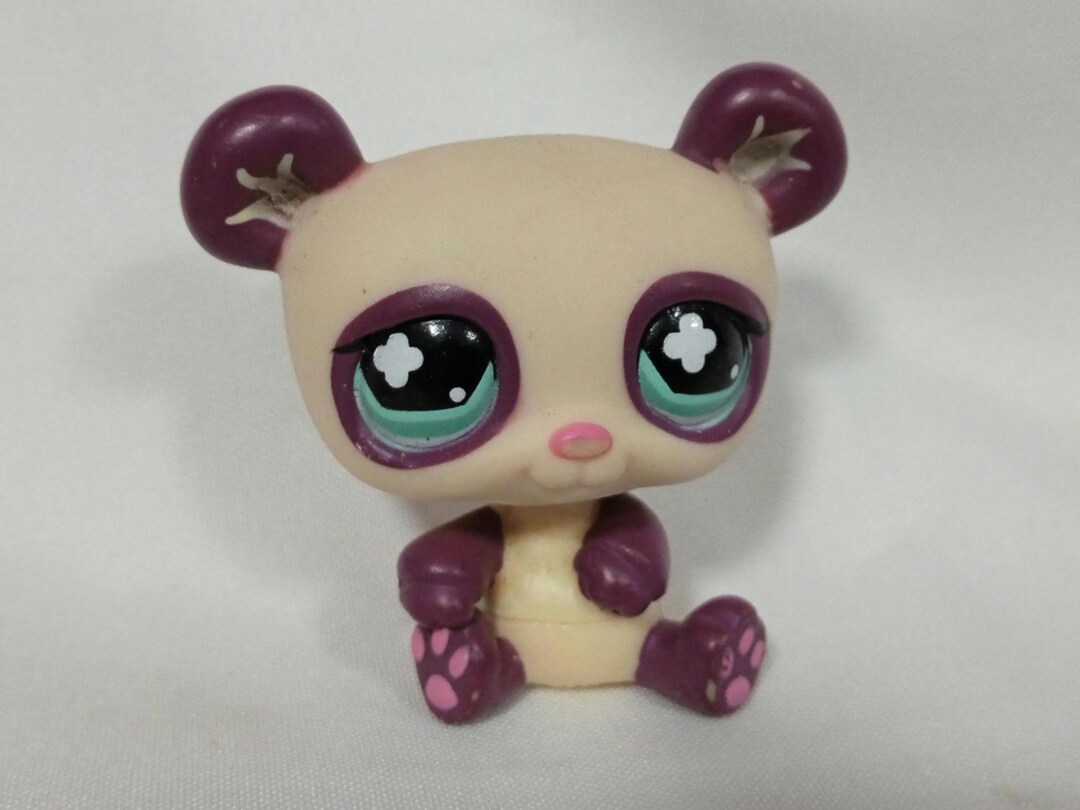 Littlest Petshop Hasbro Figure #822 Panda Collection Toy Retro Littlest ...