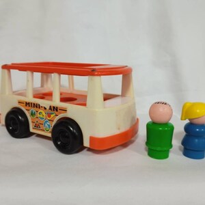 Fisher Price Little People "couple With Mini-van" Original Vintage ...