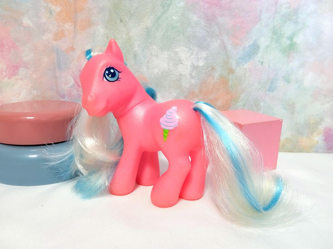 My Little Pony Hasbro Vintage G3 Cotton Candy Cafe Playset Pony Cotton ...