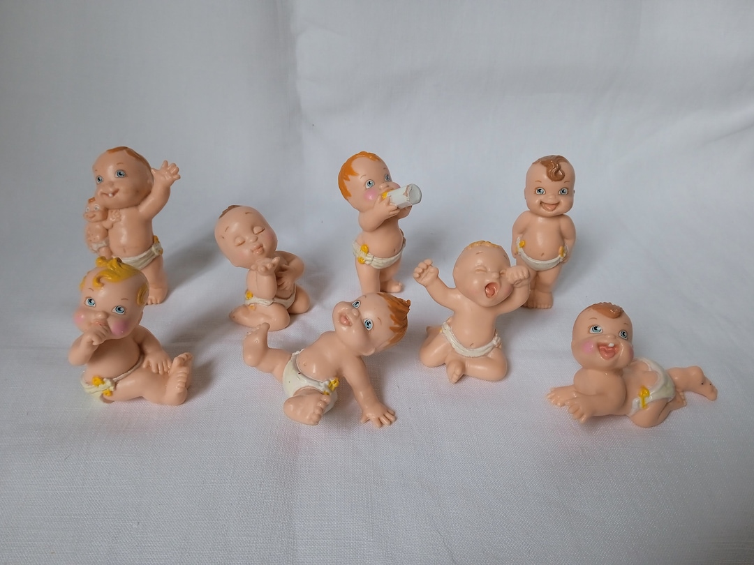 Magic Diaper Babies Set of 8 Magic Babies Galoob Vintage Figurine Mini ...
