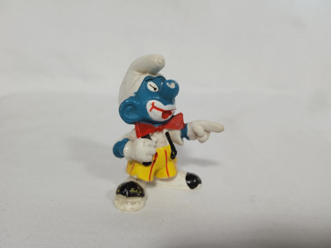 Smurfs Smurfs Peyo 20033 Clown 1978 Schleich Type Figurine 80's Vintage ...