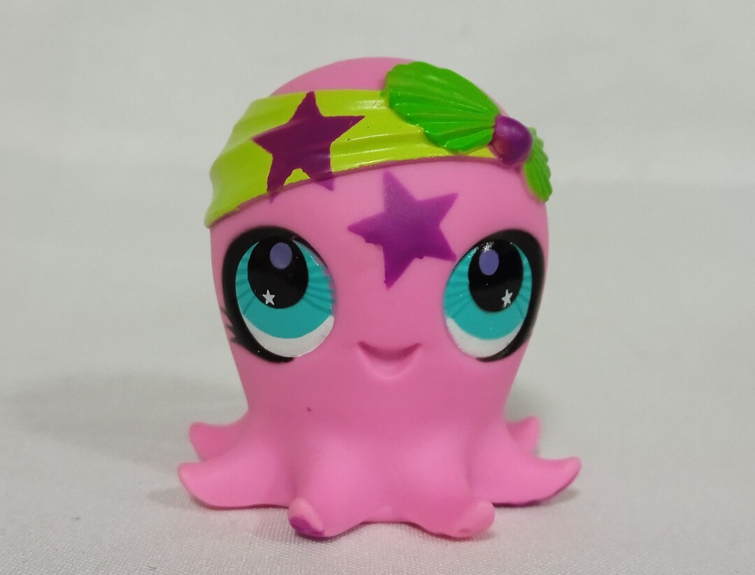 Littlest Petshop Hasbro Figure Octopus #2854 2855 Collectible Toy Retro ...