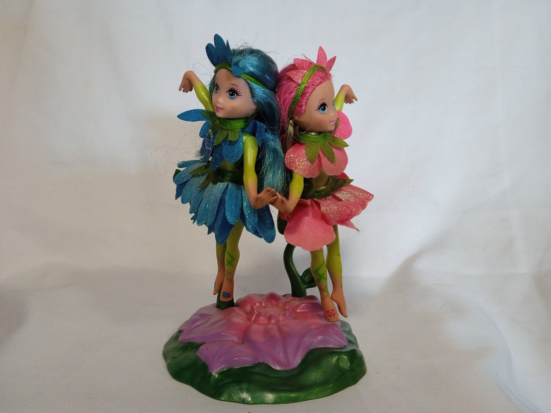 Barbie Mattel FAIRYTOPIA Quilla & Questina Petal Pixies Vintage Doll ...