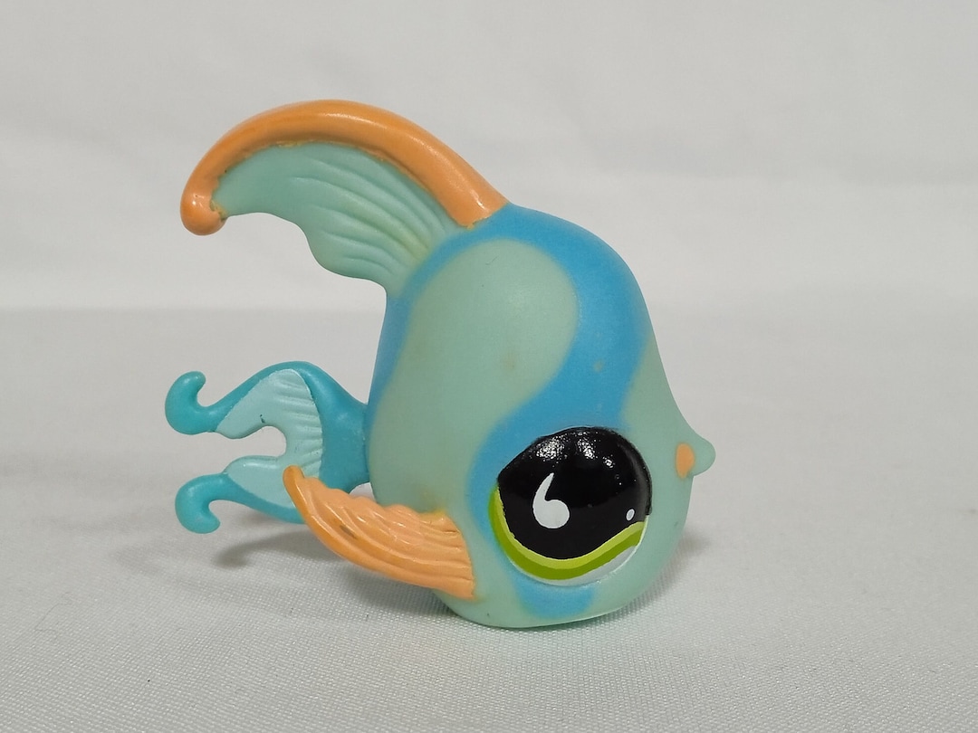 Littlest Pet Shop Hasbro Angelfish Figure #831, Littlest Pet Shop Retro ...