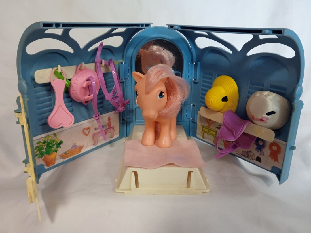 My Little Pony Vintage G1 pretty Parlor Incomplete With Peachy Made in ...