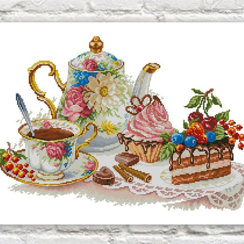 Still Life Cross Stitch Pattern Pdf Counted X-stitch Chart - Etsy