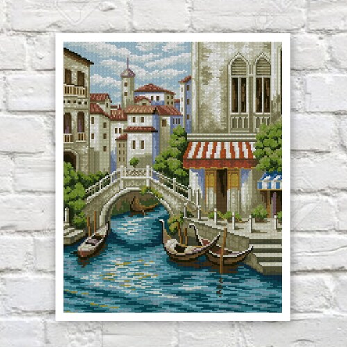 Venice Cross Stitch Pattern Europe Cross Stitch Counted PDF | Etsy