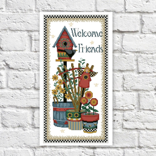 Welcome Cross Stitch Pattern - Etsy