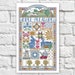 Summer Cross Stitch Pattern Summer Sampler X-stitch Chart Needlepoint ...