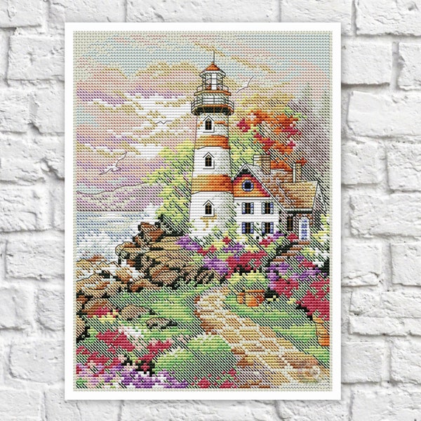 Lighthouse Cross Stitch Pattern - Etsy