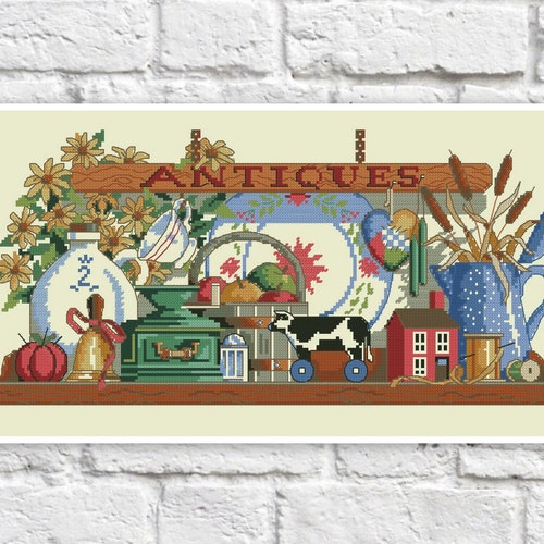 Kitchen Cross Stitch Pattern Kitchen Sampler Colorful Art DIY - Etsy