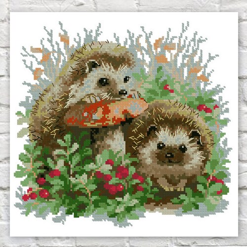Squirrel Cross Stitch Pattern Forest Animals Cross Stitch Wild - Etsy