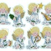 Angels Cross Stitch Pattern Baby Colorful Art DIY X-stitch Chart ...