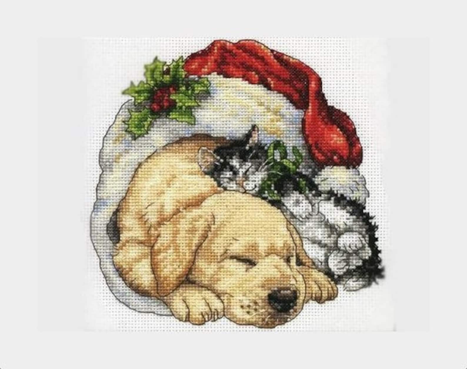 Christmas Animals Cross Stitch Pattern Colorful Art DIY - Etsy