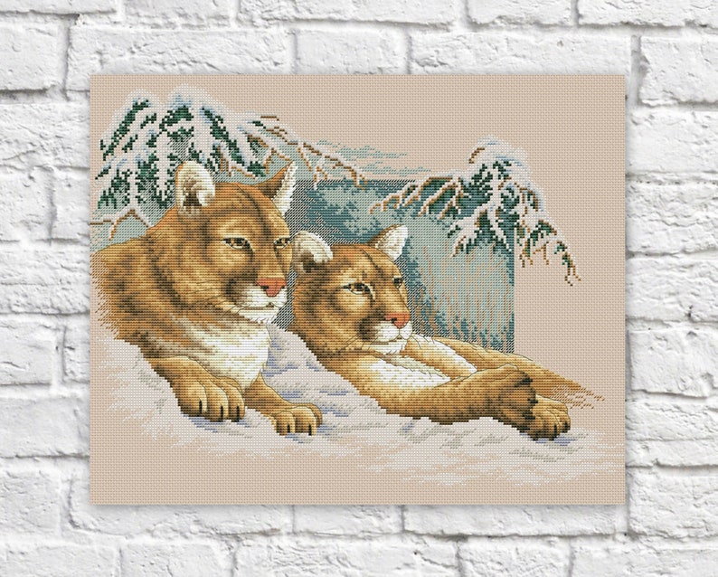 Forest Animals Cross Stitch Pattern Colorful Art DIY X-stitch - Etsy