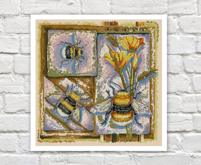 Bee Cross Stitch Pattern Insects Sampler Cross Stitch Counted PDF X ...