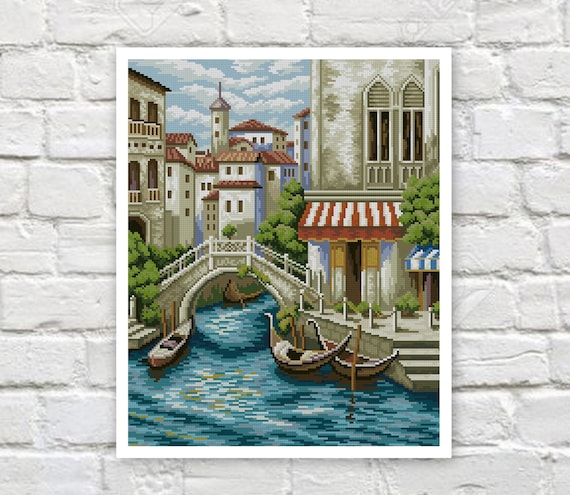 Venice Cross Stitch Pattern Europe Cross Stitch Counted PDF | Etsy