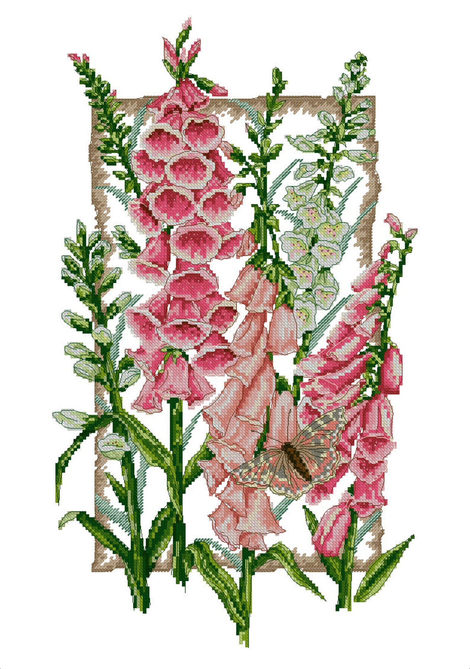 Floral Cross Stitch Pattern Flowers Cross Stitch Wildflowers - Etsy