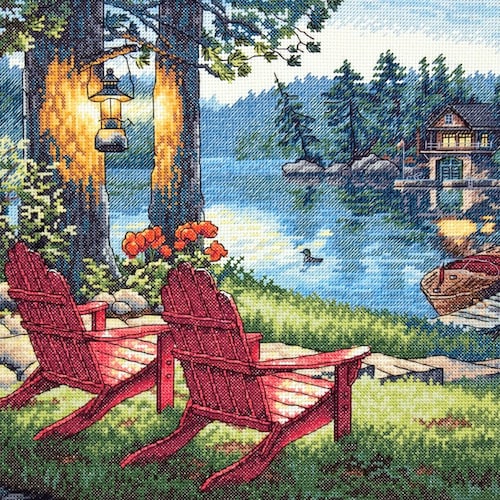 Nature Cross Stitch Pattern Colorful Art DIY X-stitch Chart - Etsy