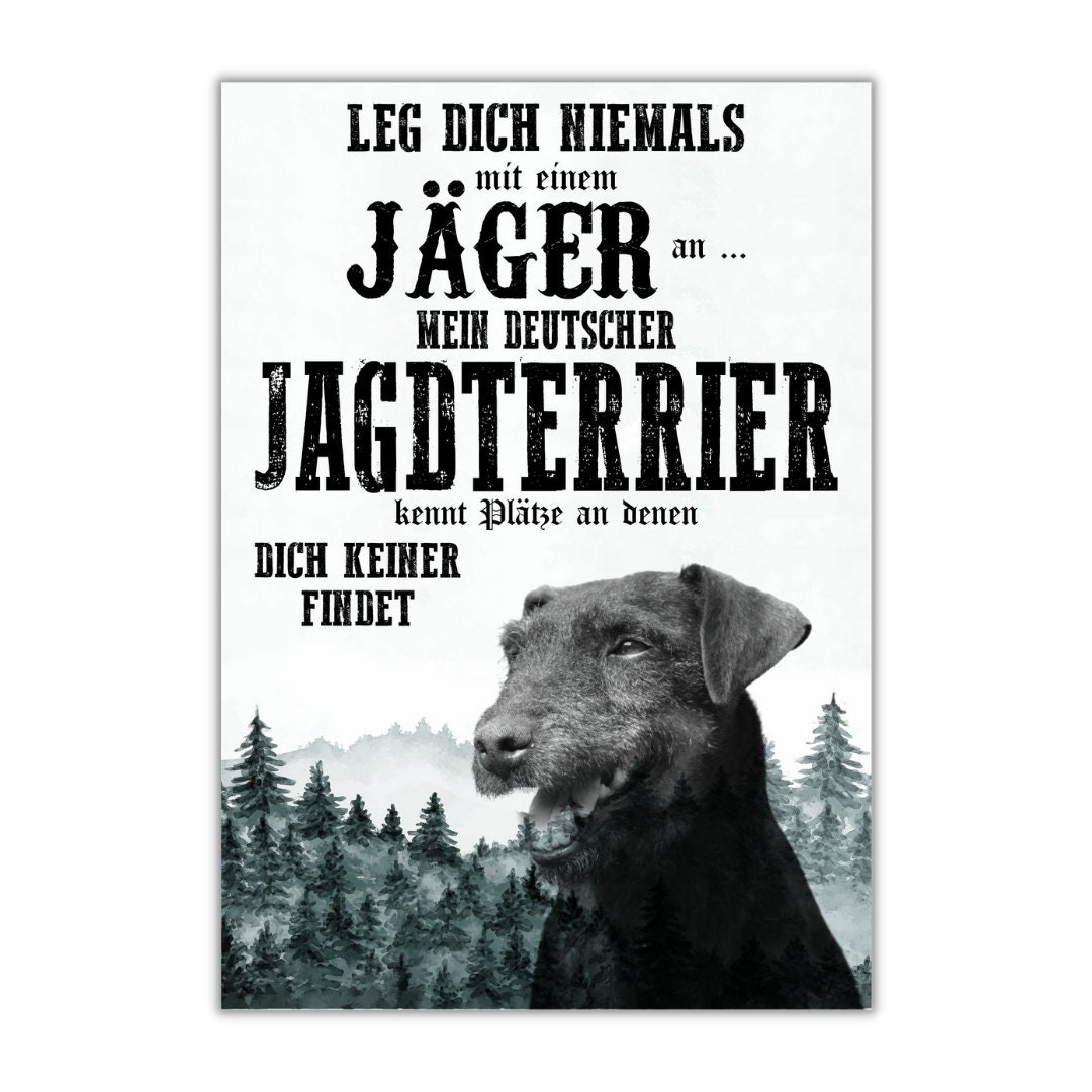 Schild DEUTSCHER JAGDTERRIER Dog Hund Jäger Spruch Türschild - Etsy
