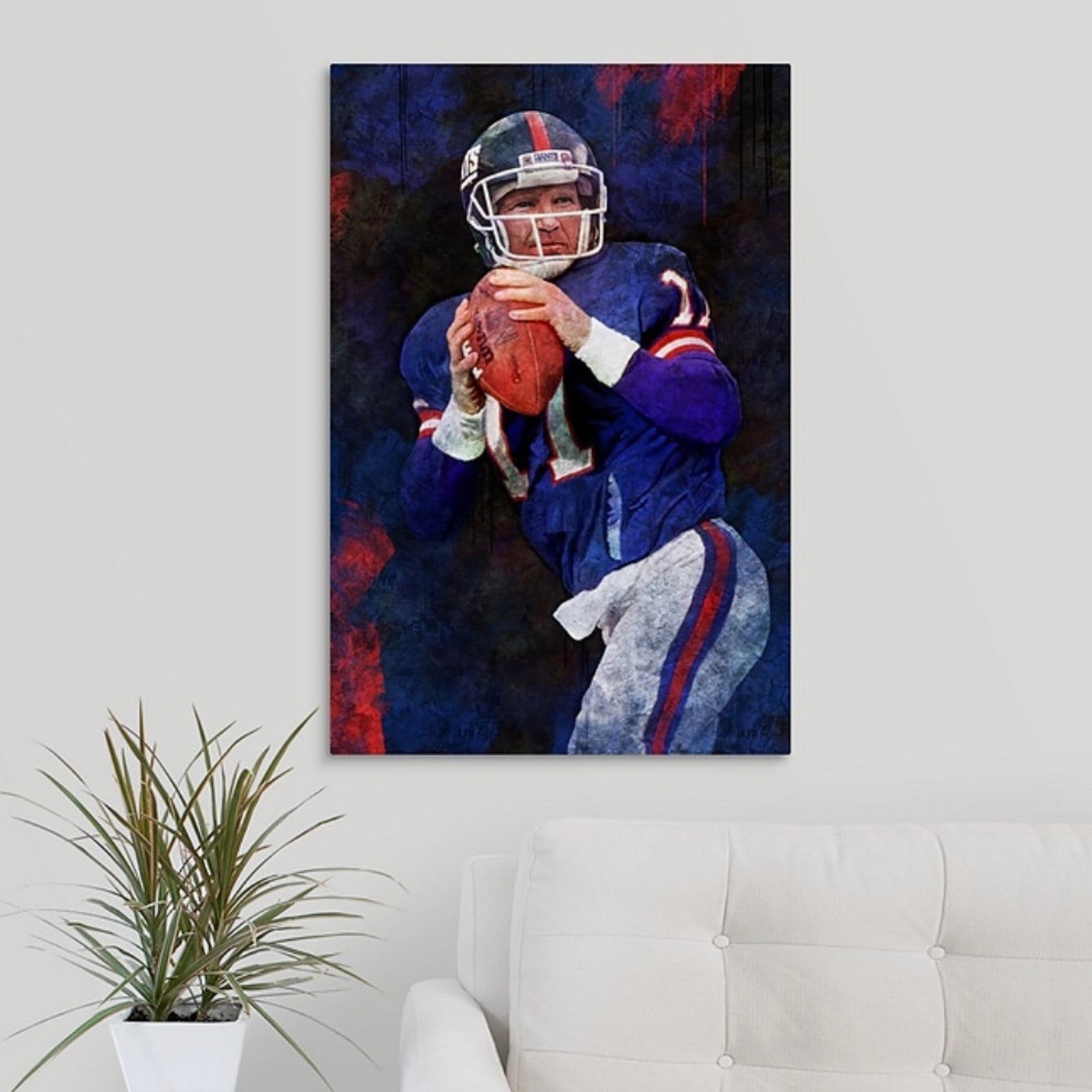 Phil Simms - Digital Print - Canvas - Etsy