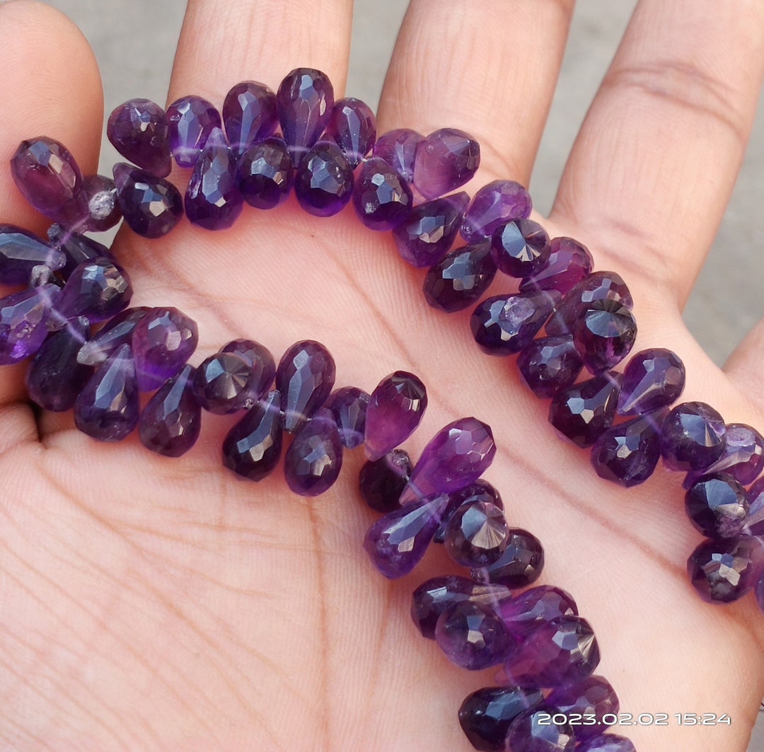AAA Purple Amethyst 8 Inches Drop Shape 11X5 to 9X5 MM, Jewelry Making ...