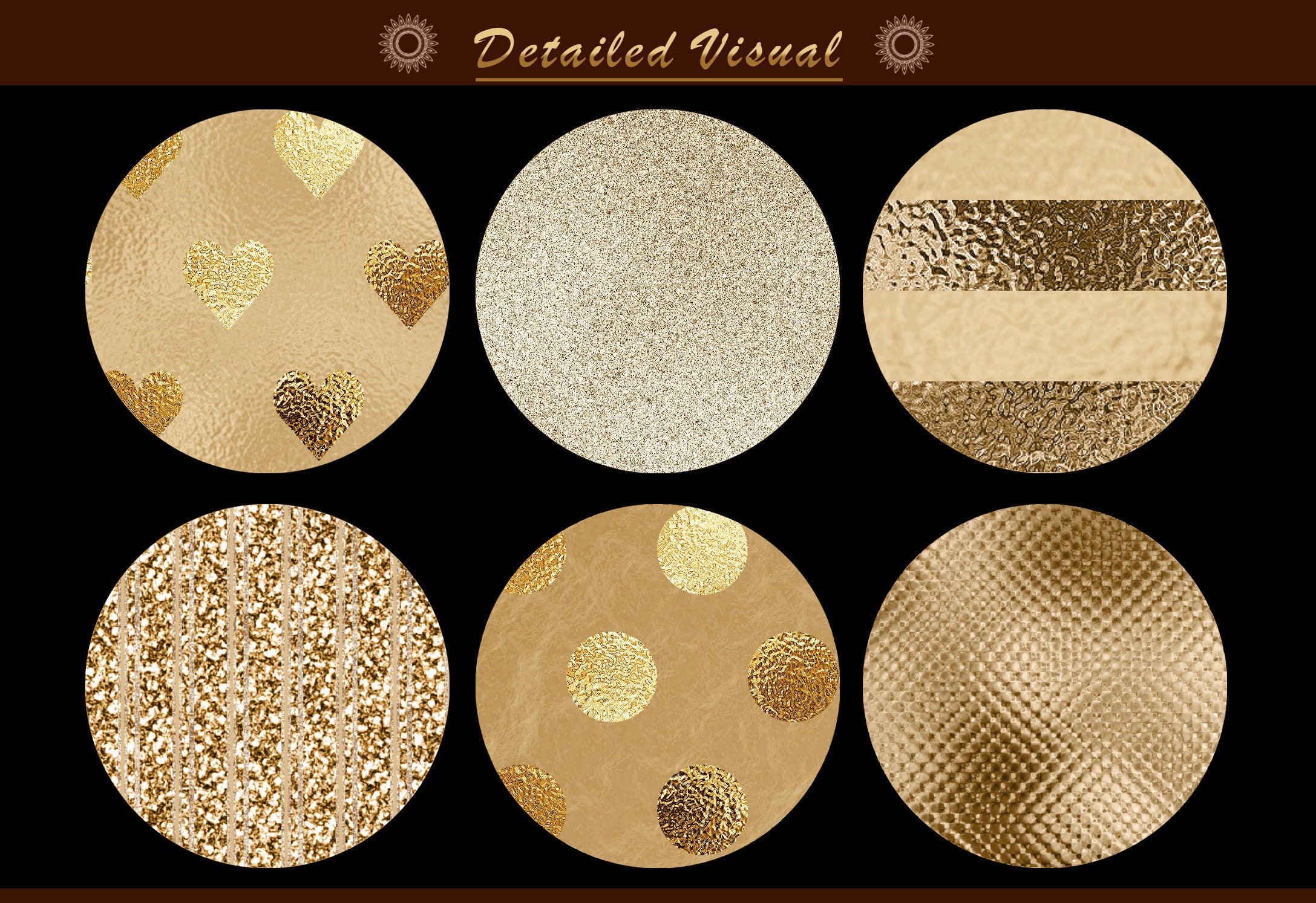 87 Gold Photoshop Patterns .PAT File Seamless Photoshop | Etsy