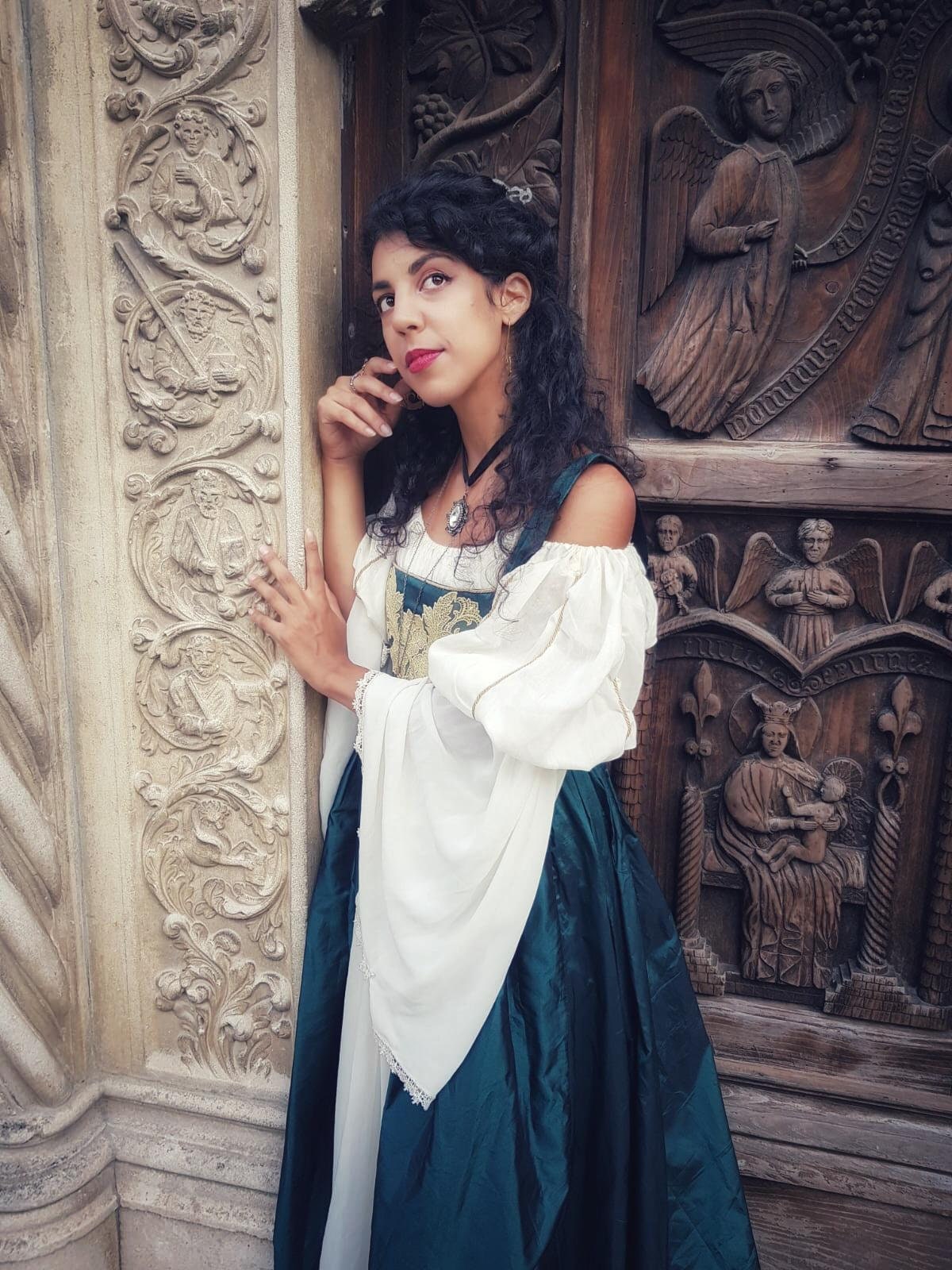 Italian Renaissance Gown With Chemise, Custom Made Taffeta Dress - Etsy