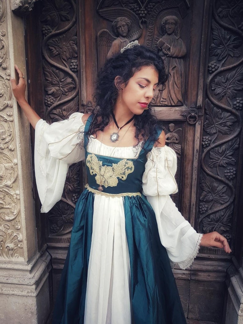 Italian Renaissance Gown With Chemise, Custom Made Taffeta Dress - Etsy