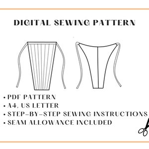 Milos, DIY Women Ruched Tie-side Bikini Bottoms, Brazilian Bikini ...