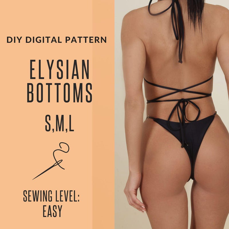 Thong Bikini Pattern - Etsy
