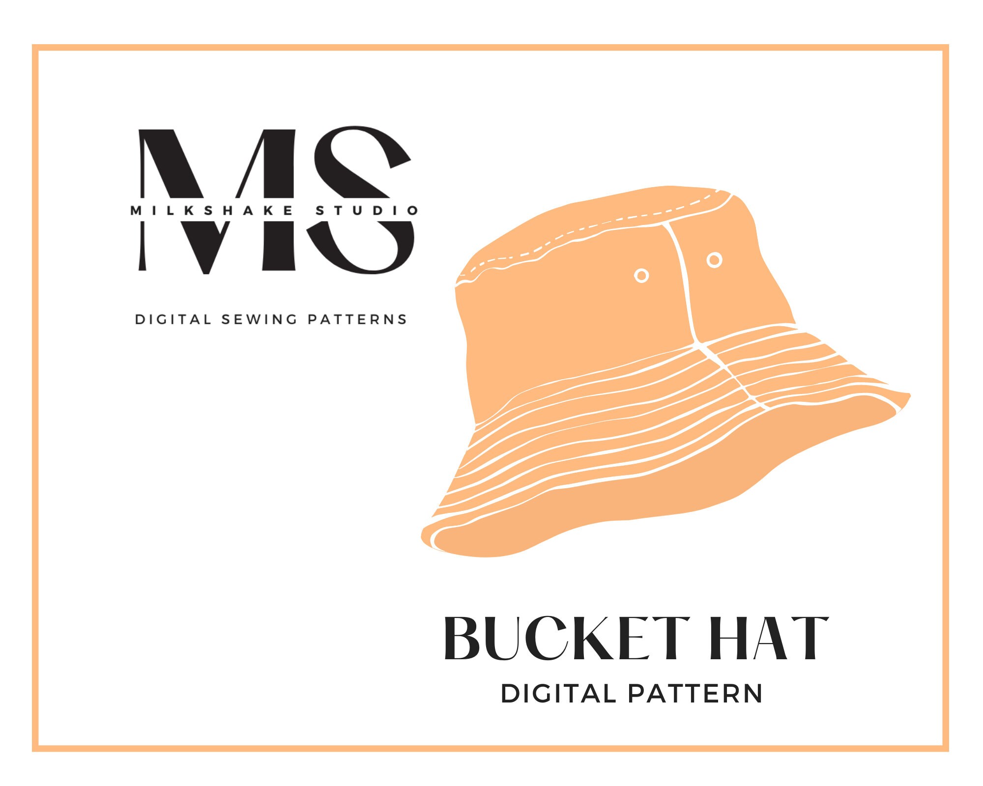 DIY Bucket Hat Pdf Sewing Pattern Beach Hat Accessories - Etsy