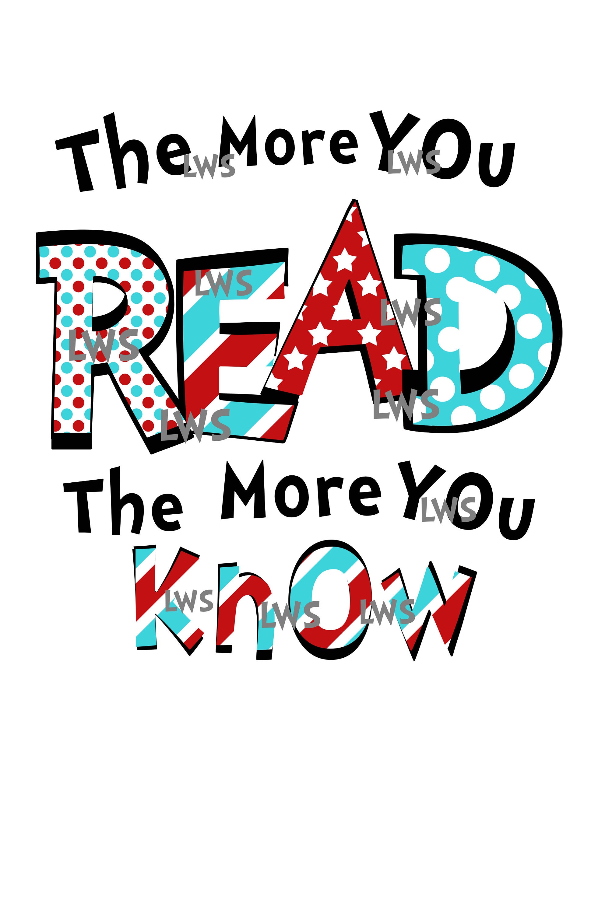The More You Read Png Instant Download Great for Sublimation and Print ...