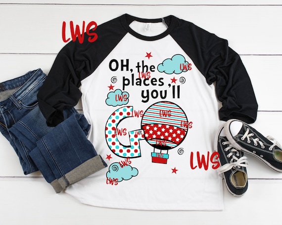 Hot Air Balloon DIY THE PLACES Youll Go Inspired Png Hand | Etsy