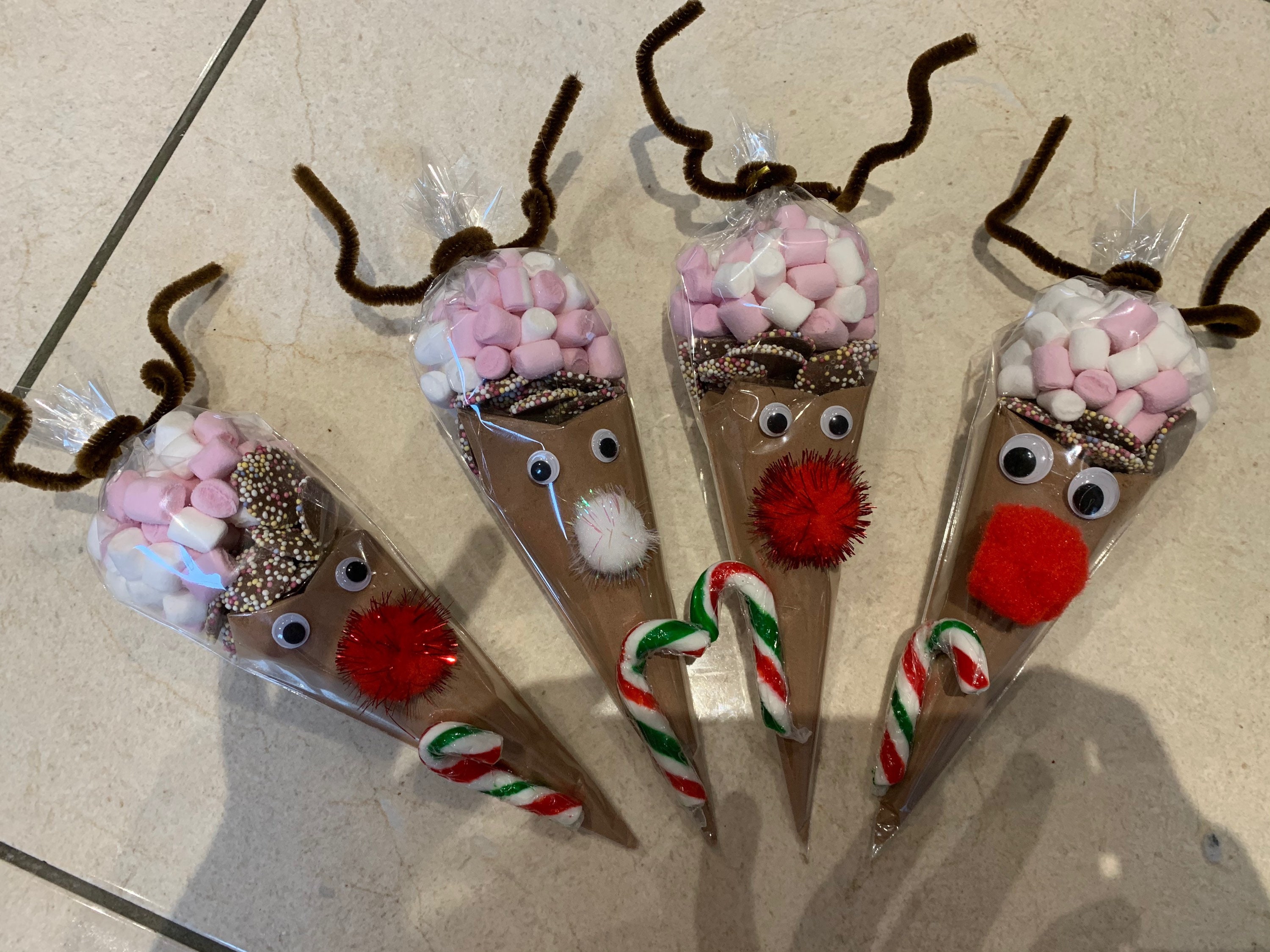 Cadbury’s Hot Chocolate Christmas Reindeer Cones - Etsy