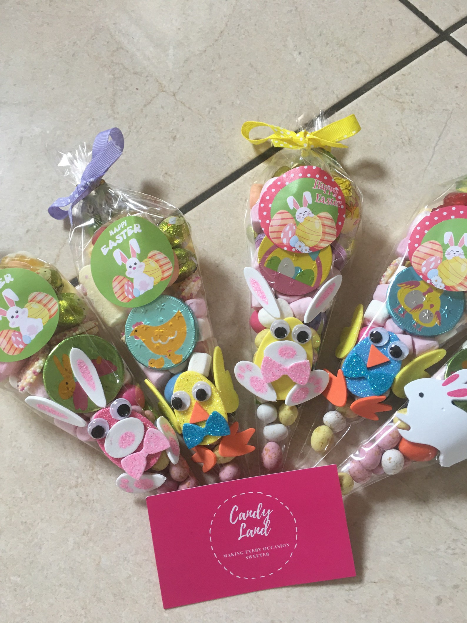 Easter Themed Sweetie Cones - Etsy UK