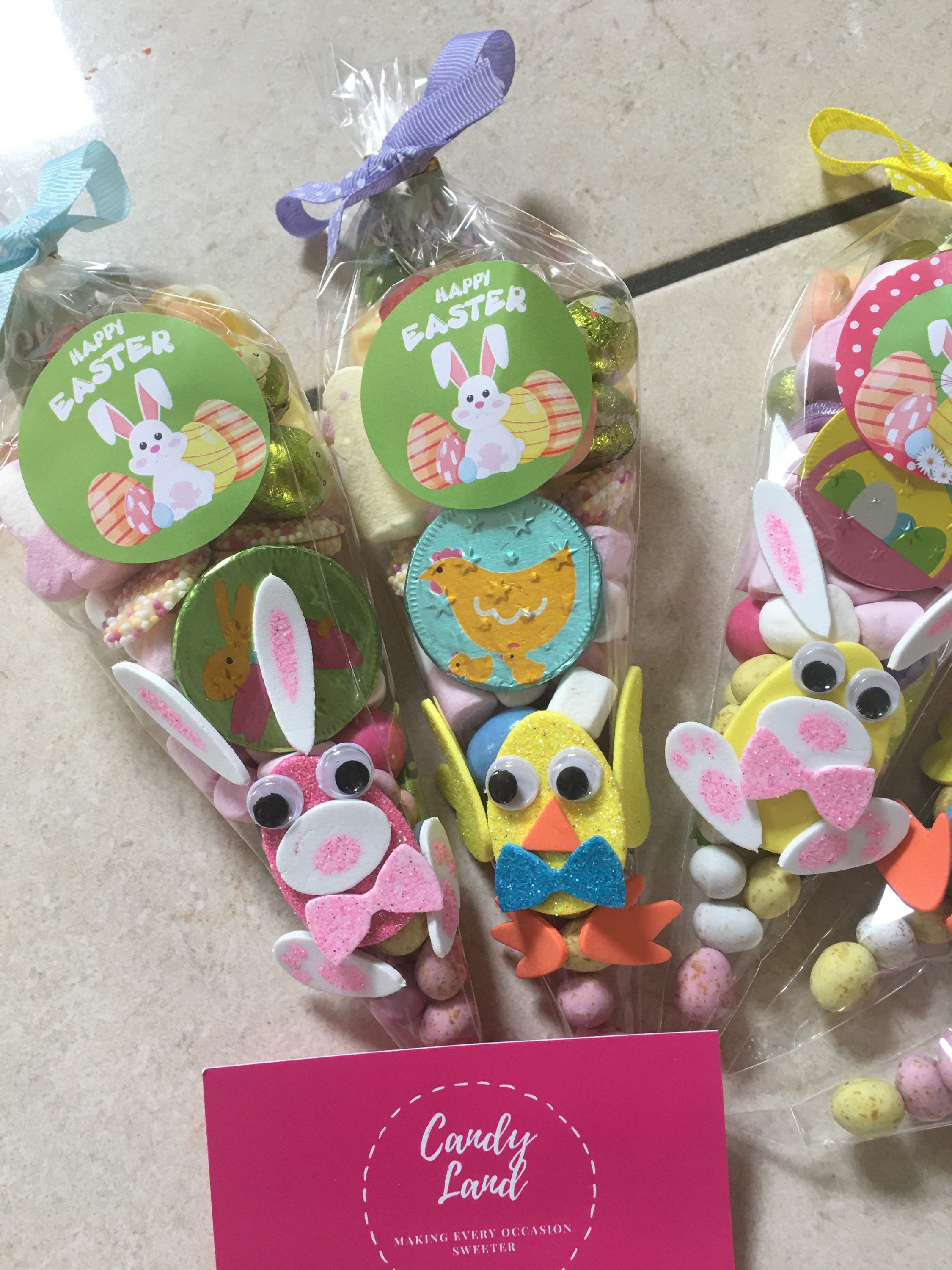 Easter Themed Sweetie Cones - Etsy UK