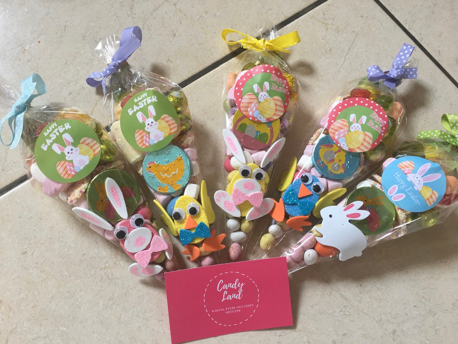 Easter Themed Sweetie Cones - Etsy UK