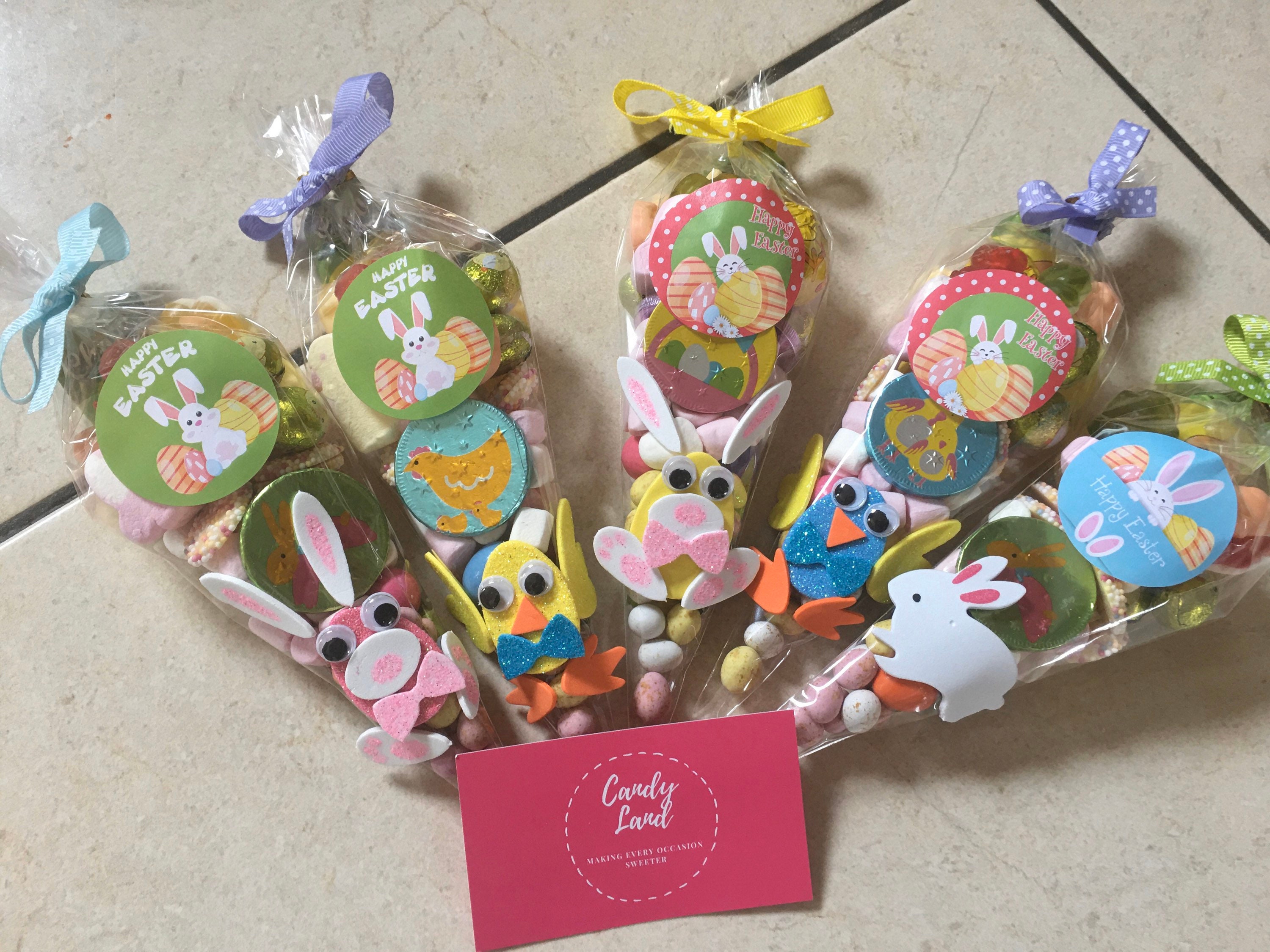 Easter Themed Sweetie Cones - Etsy UK