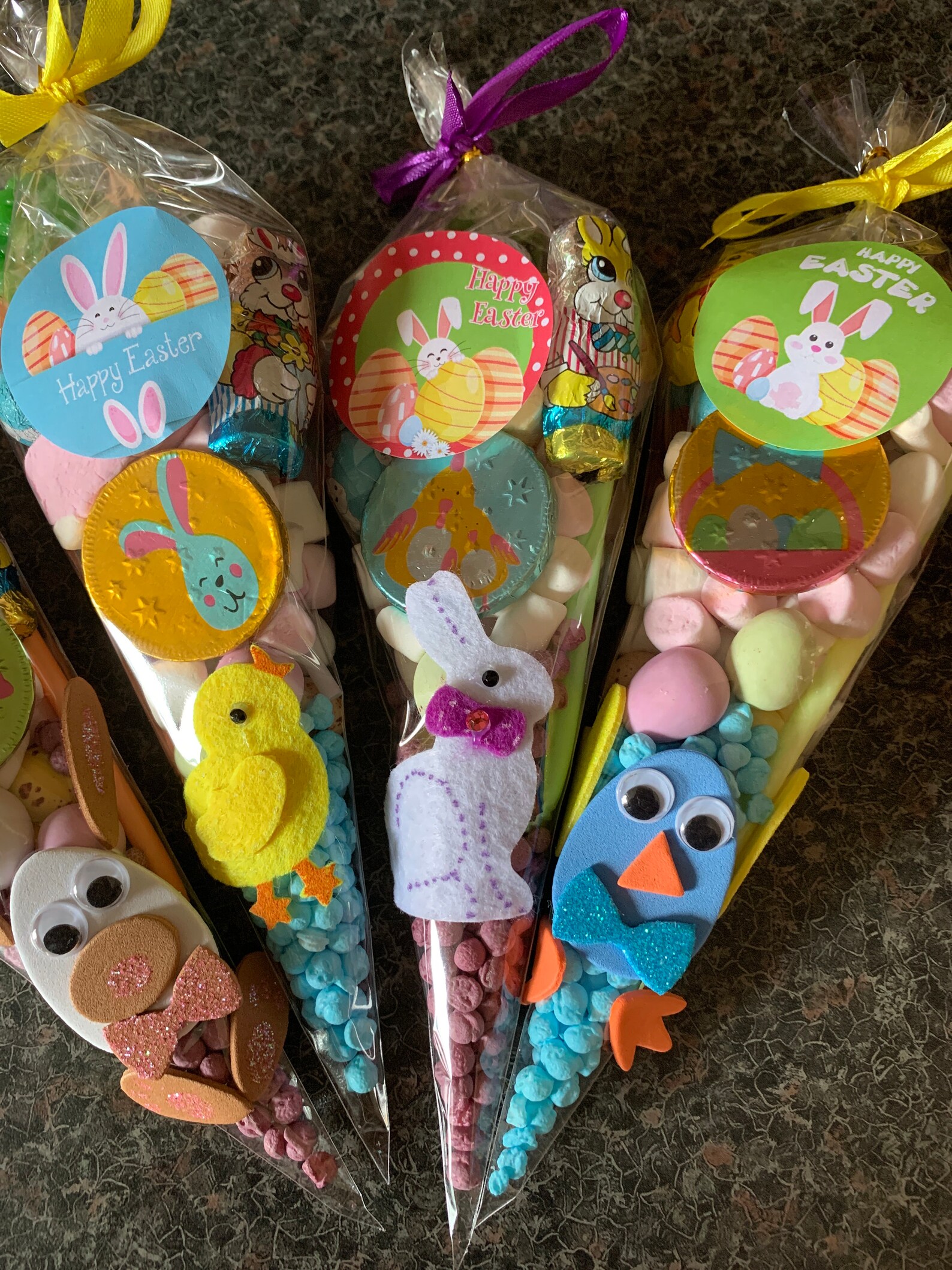 Easter Themed Sweetie Cones - Etsy UK