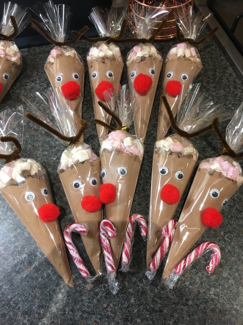 Cadbury’s Hot Chocolate Christmas Reindeer Cones - Etsy