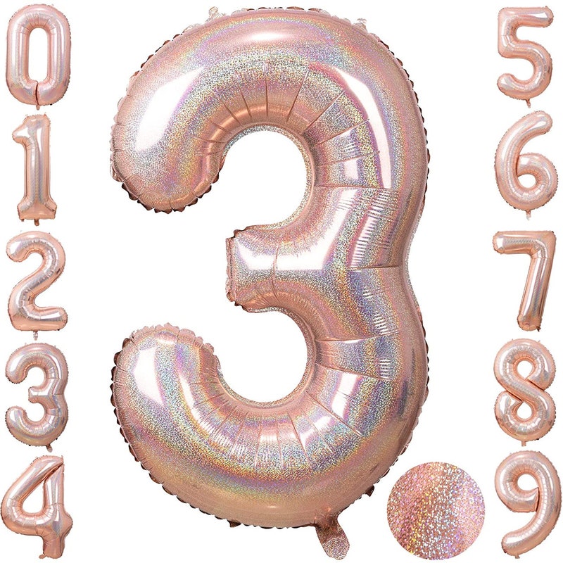 Small Number Balloon - Etsy