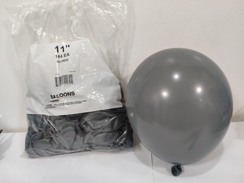 Latex Balloon 11 Inch Gray Smoke Balloon Party Decoration - Etsy