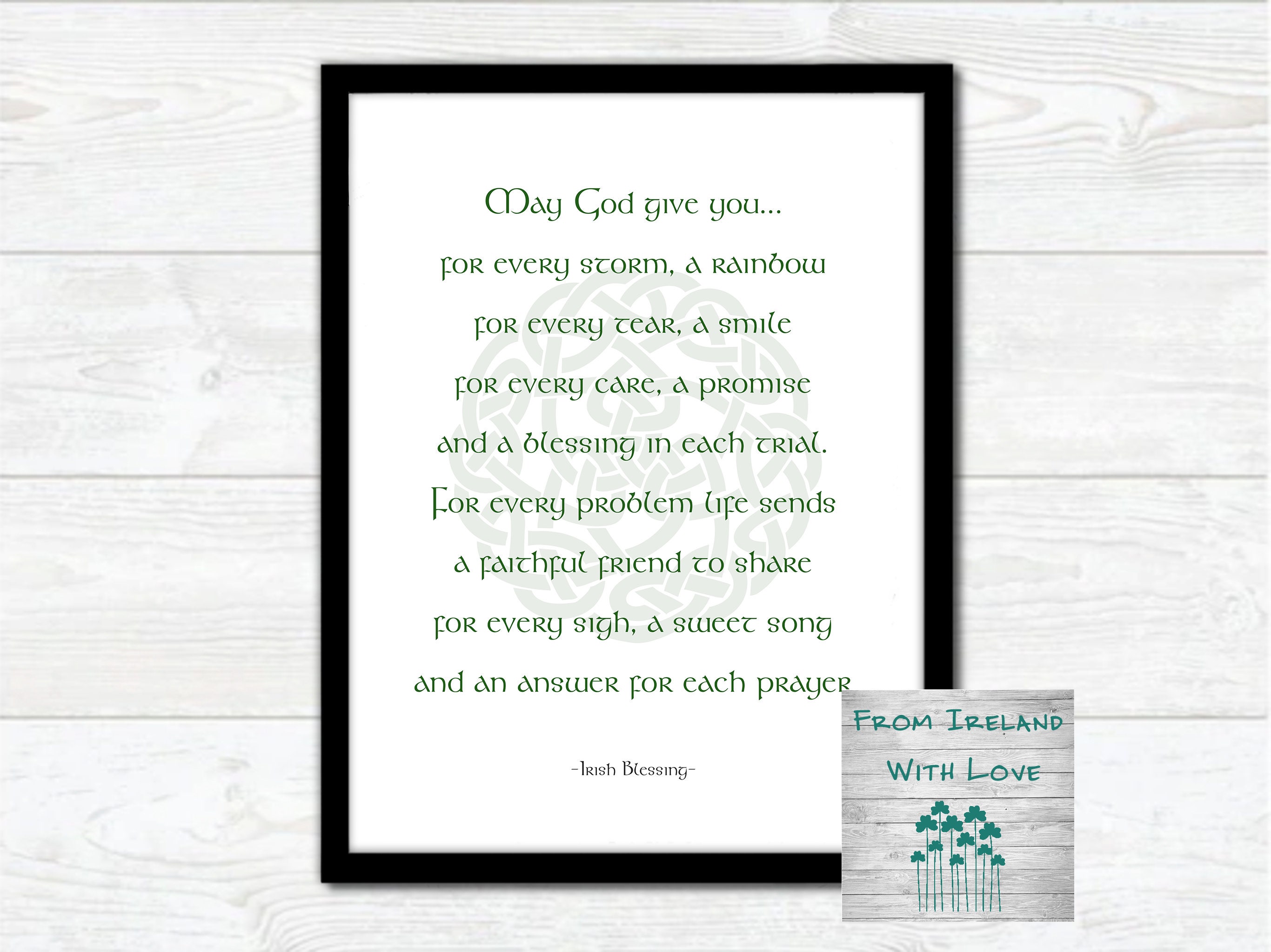 Irish Blessing 'may God Give You for Every Storm'irish - Etsy