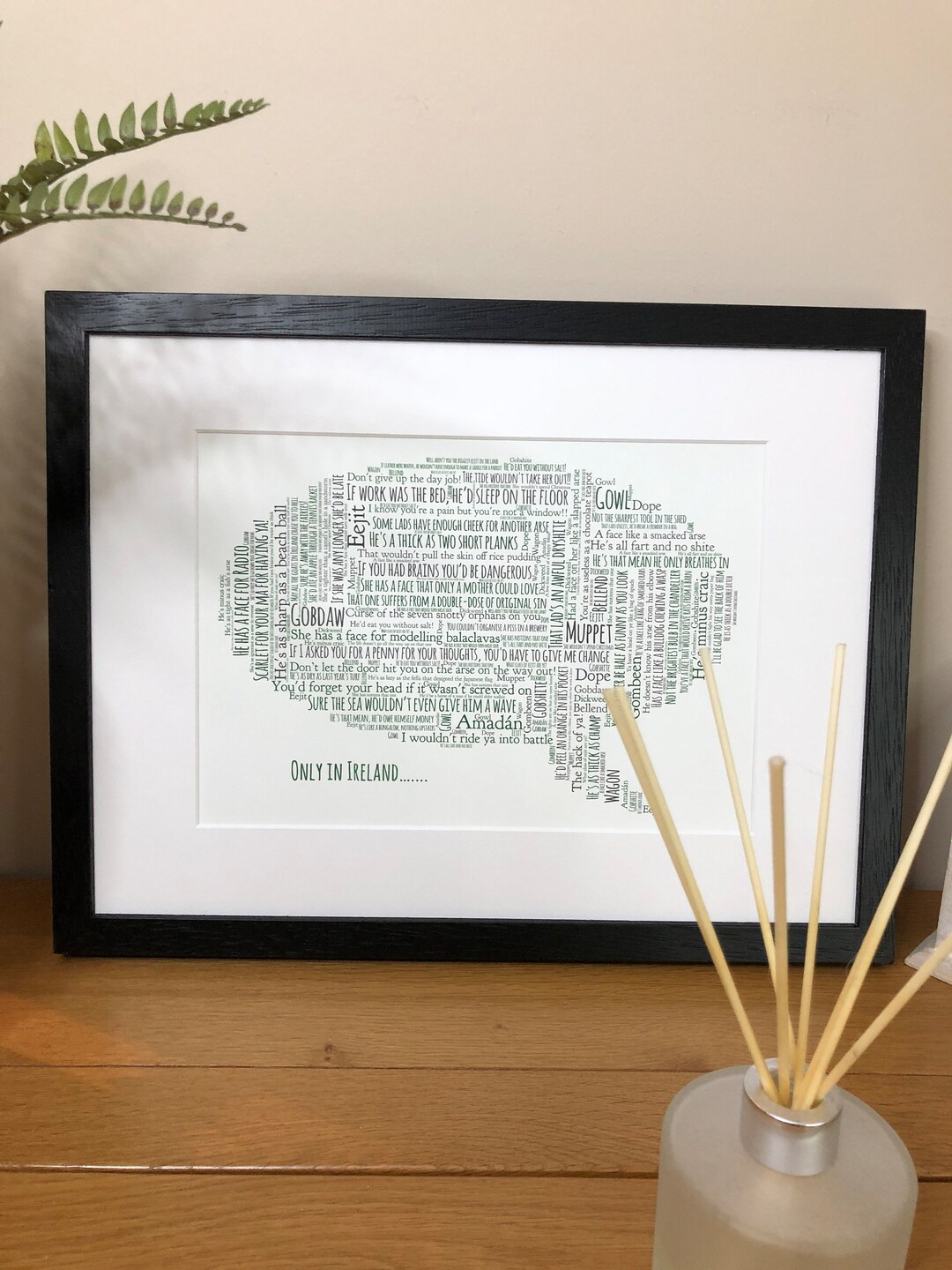 Irish Poster Irish Insult Sayings From All Over Ireland Word Art Print ...