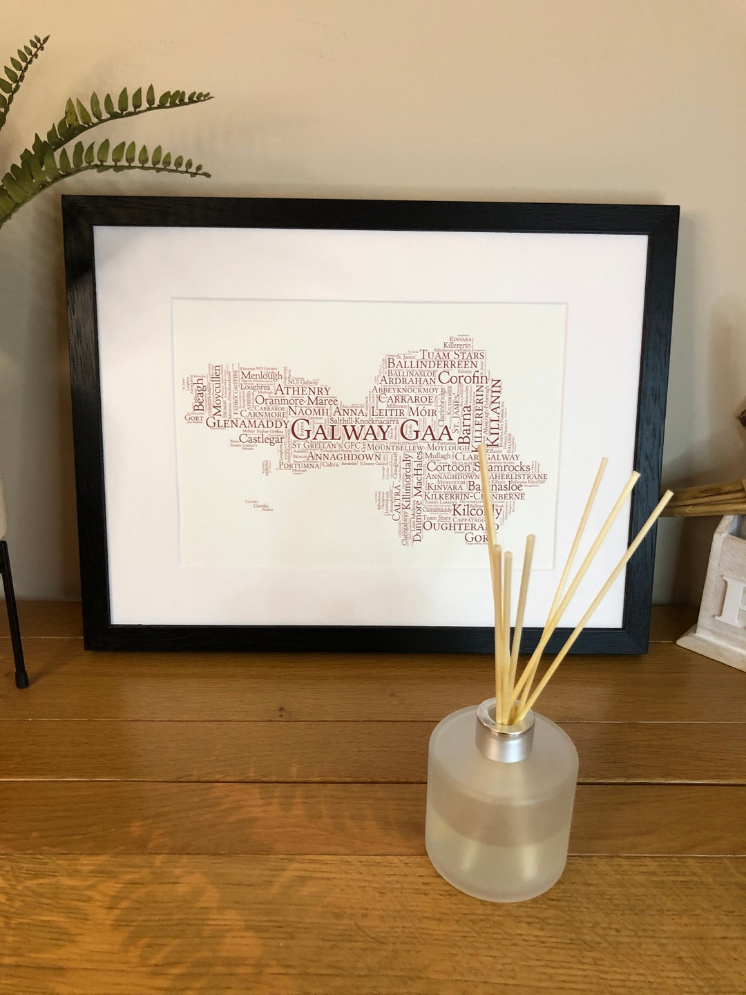 Galway GAA Clubs Irish Themed Word Art by Ireland With Love Hurling ...