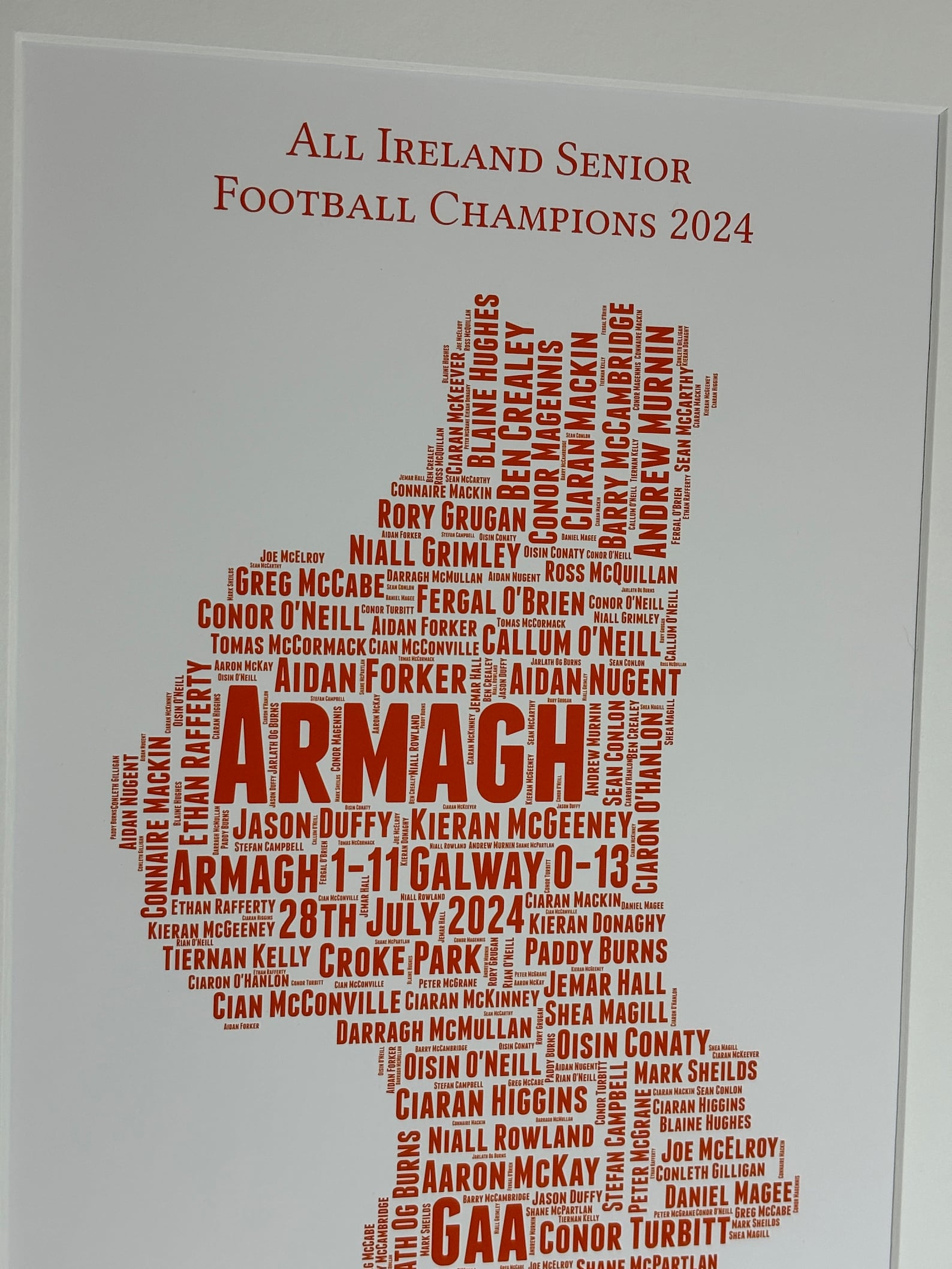 Armagh 2024 Alle Irland Senioren Fußball-Champions Irish Themed GAA ...